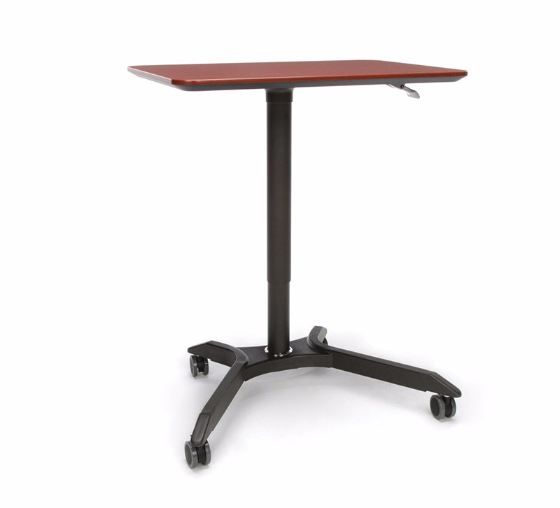 Manual sit to stand computer standing table desk adjustable height,